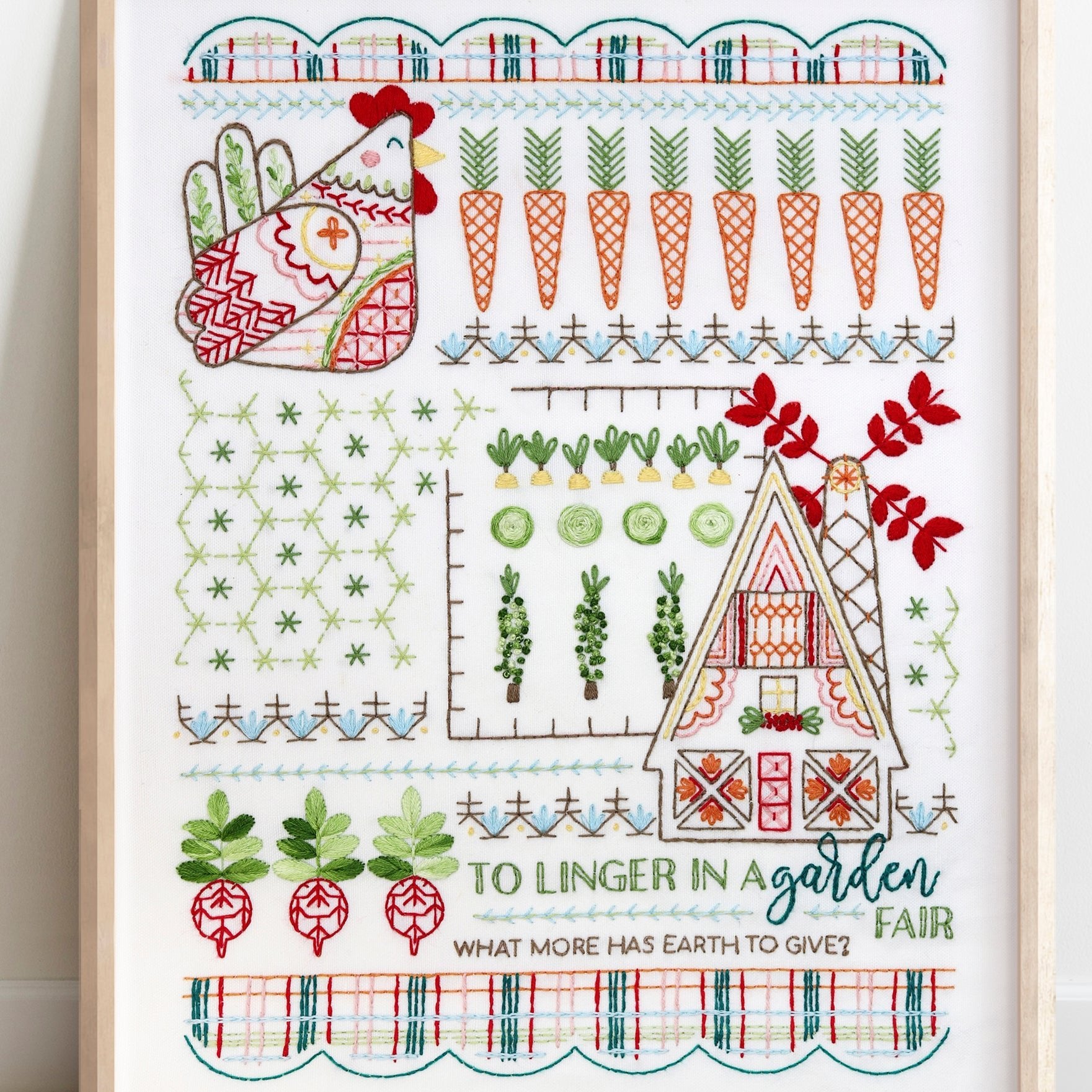 Country Garden Hand Embroidery Kits & Patterns, Stiched Stories ...