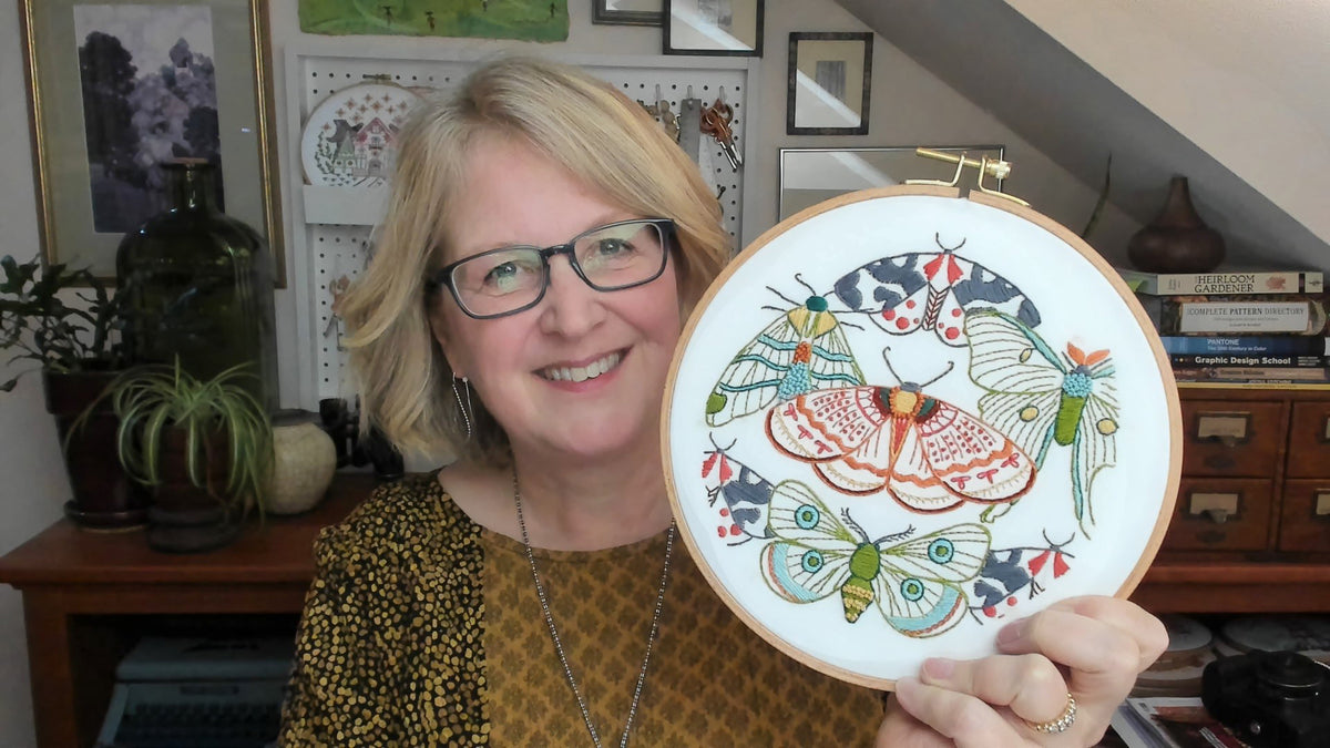 Tree of Life Birds Embroidery Kit by Stitched Stories, 8 in, Cotton