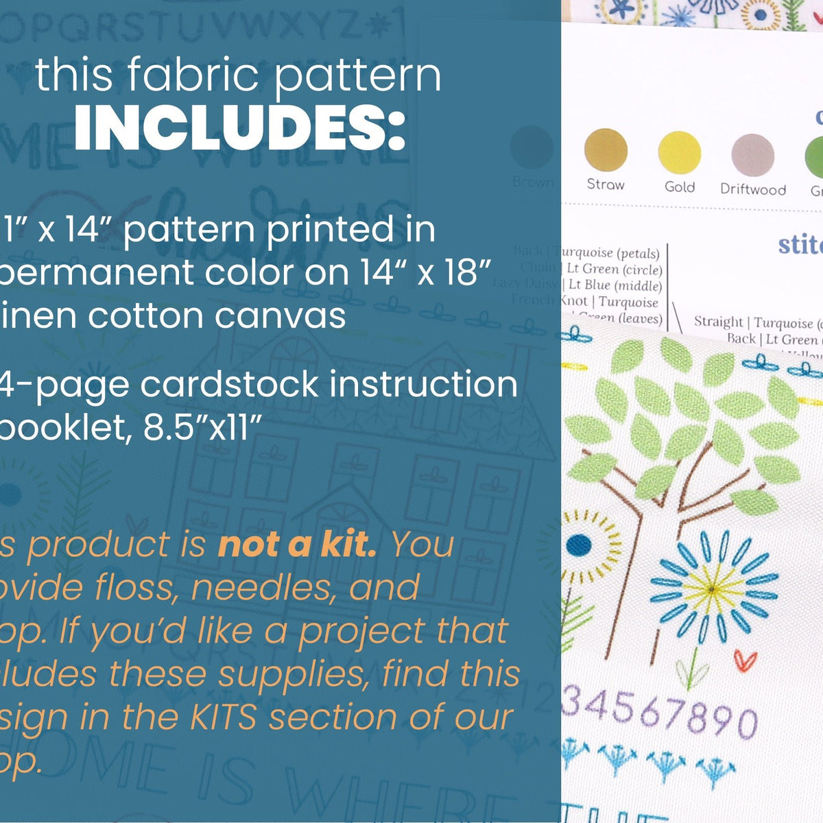 Christmas Pines Traditional Sampler Embroidery Pattern Pre Printed ...