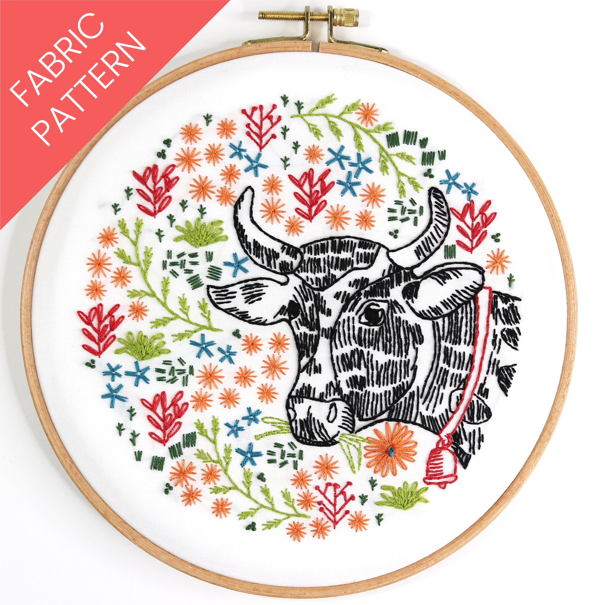 Embroidery Patterns - Pre Printed Fabric, Cotton, Stitched Stories