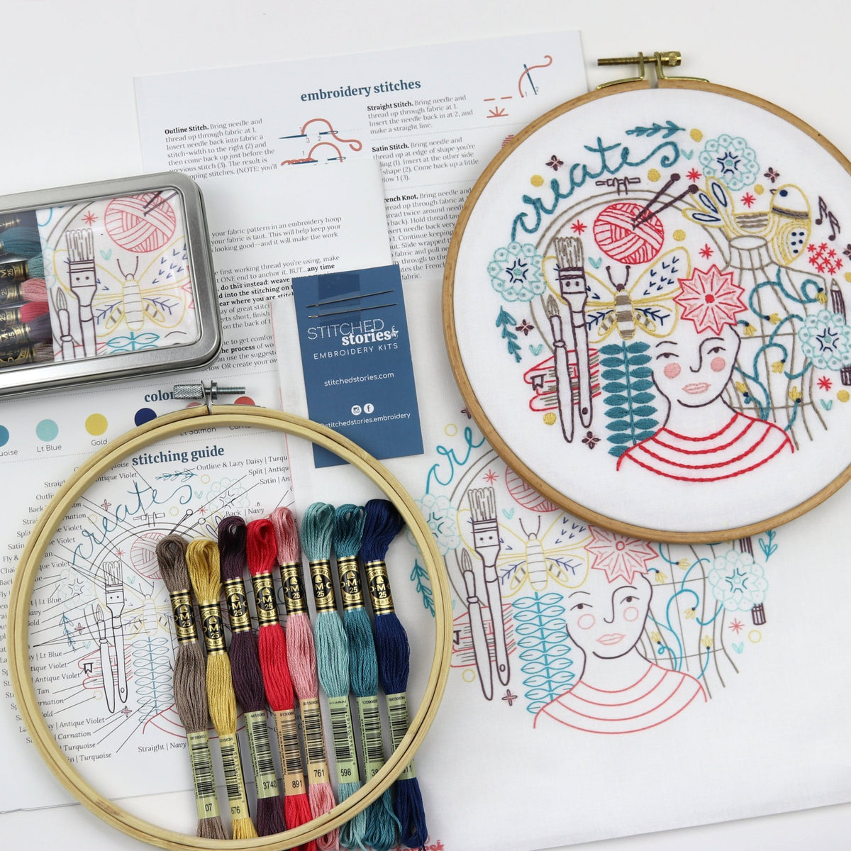Creative Woman Crafts Maker Embroidery Kit by Stitched Stories, 8 in ...