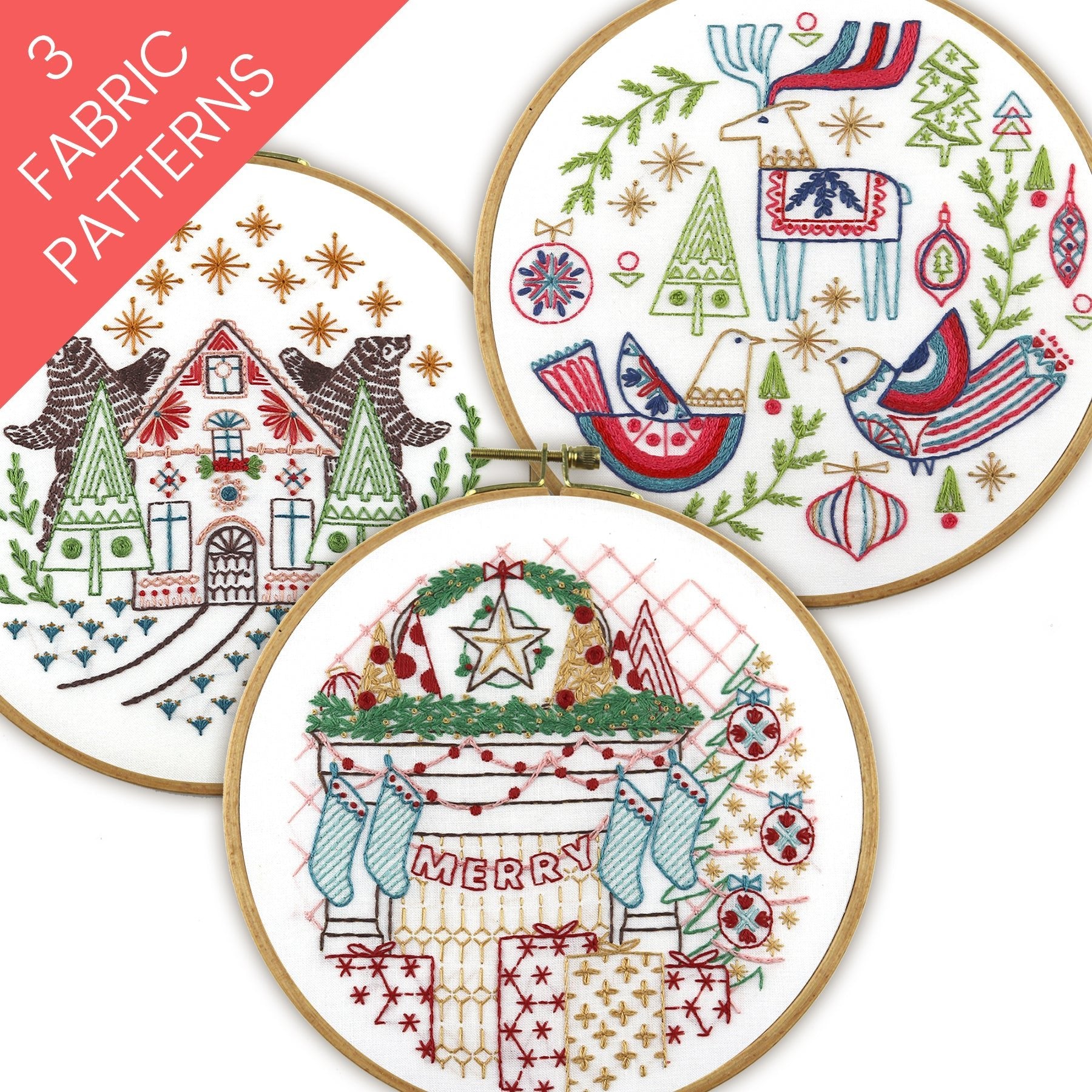 Christmas Holiday Hand Embroidery Kits and Patterns – Stitched Stories