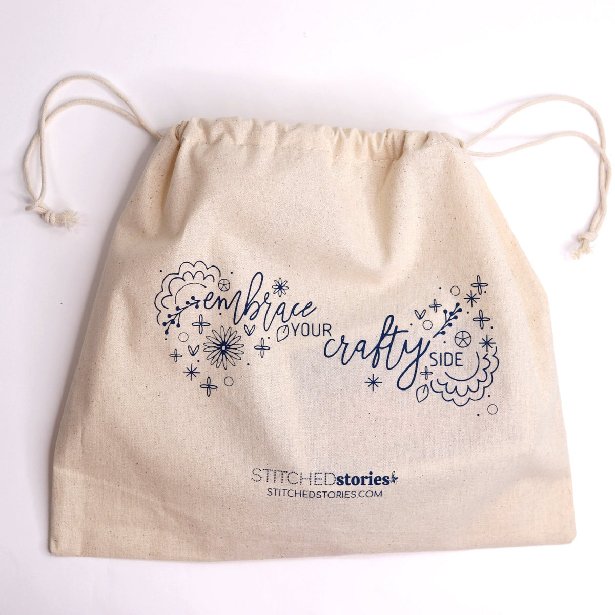 Embroidery or Knitting Project Bag Printed with Stitch-Ready Design ...
