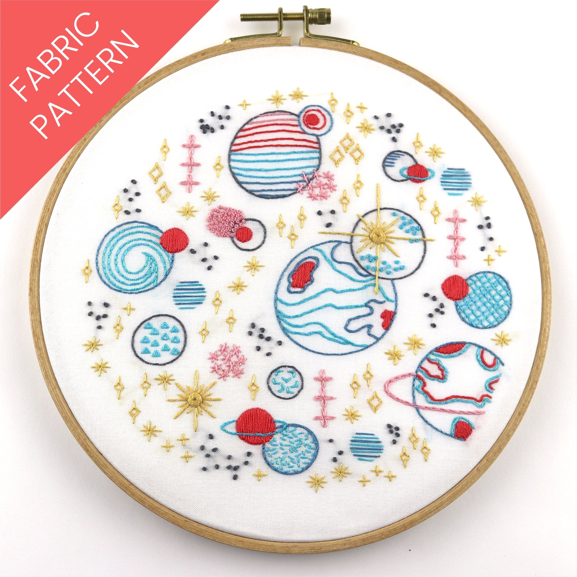 Embroidery Patterns - Pre Printed Fabric, Cotton, Stitched Stories