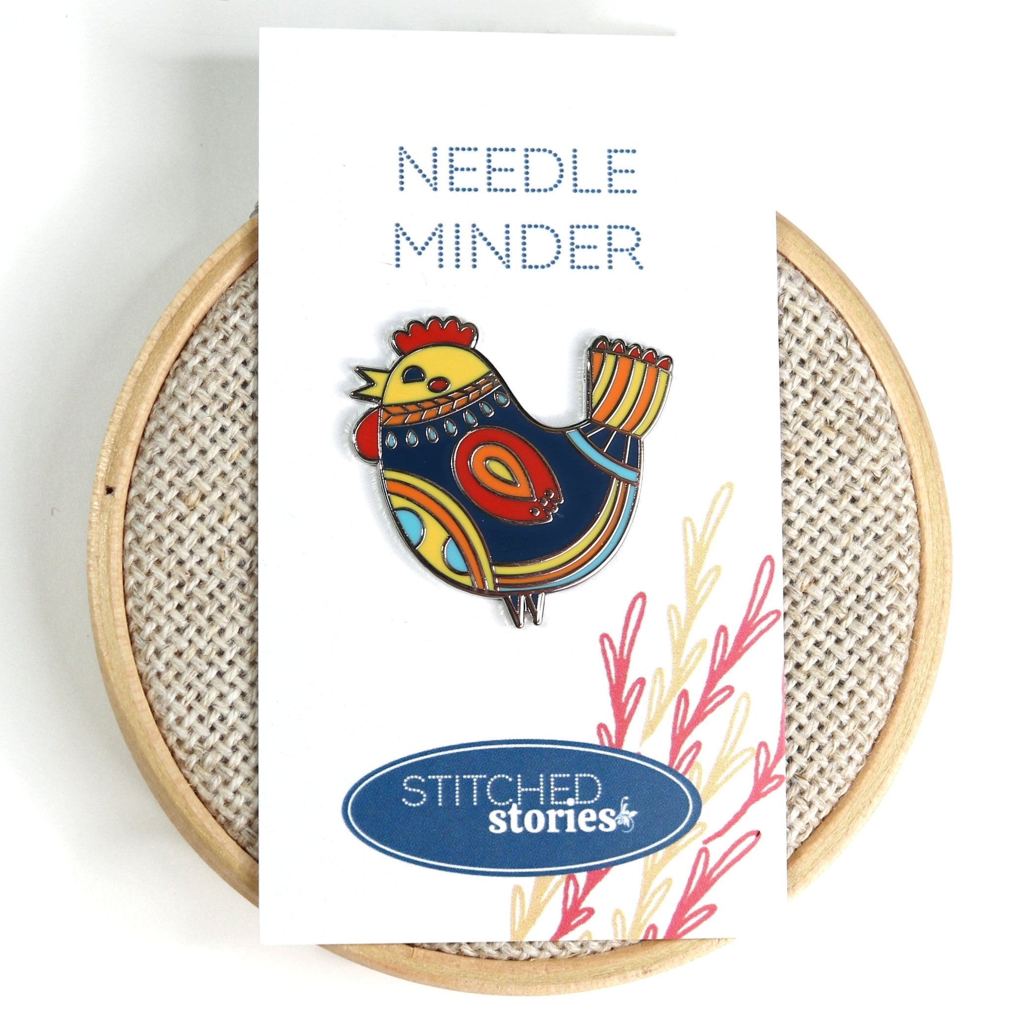 Needle Minder Enamel Hen Magnetic Holder by Stitched tories, 1.25 in ...