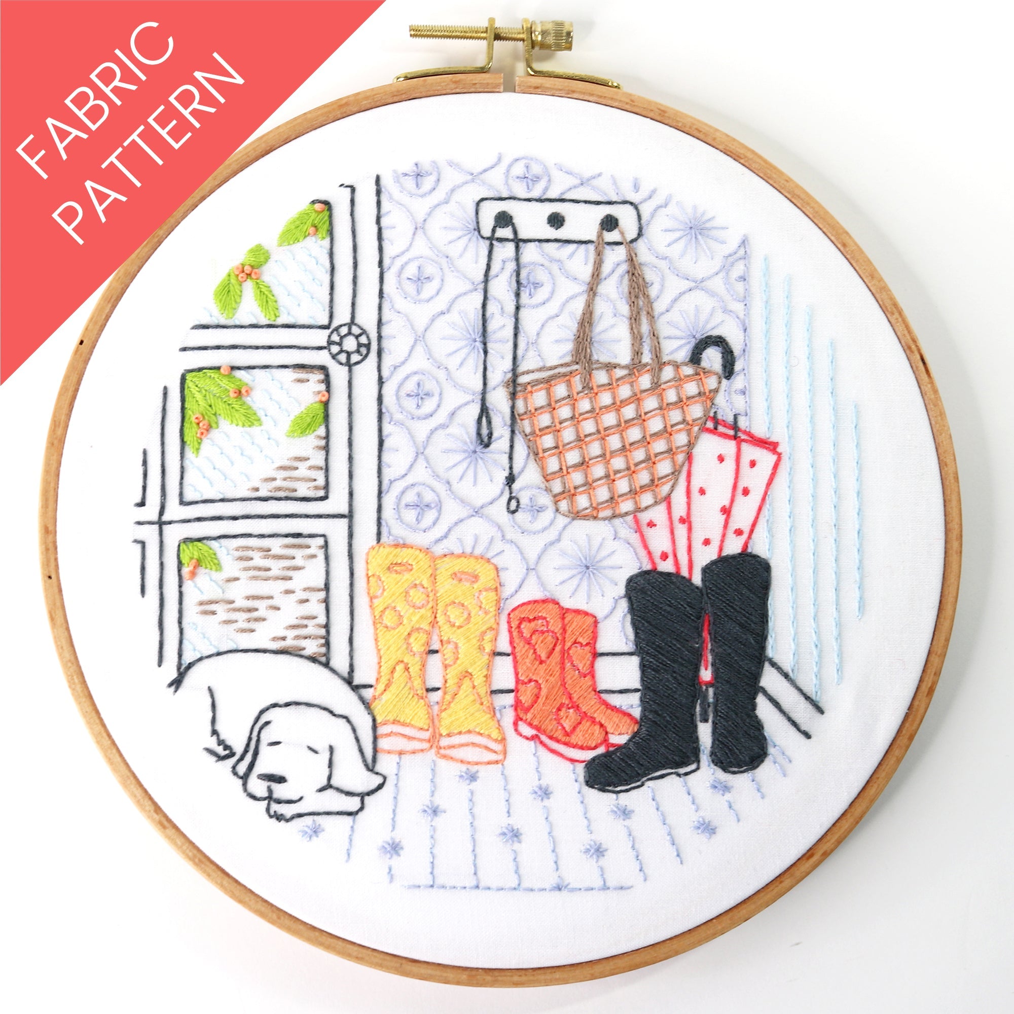 Embroidery Patterns - Pre Printed Fabric, Cotton, Stitched Stories