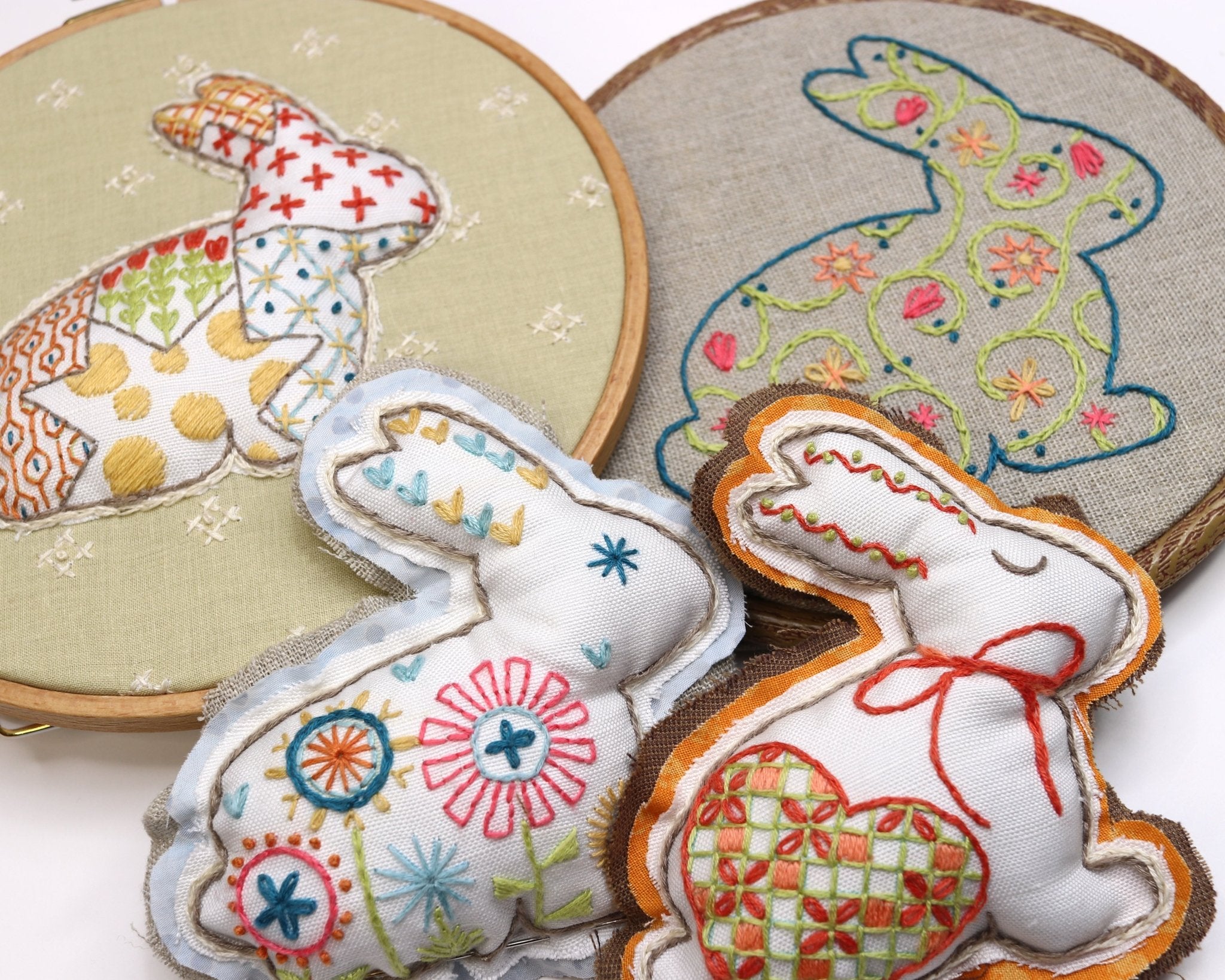 Stick and Stitch Embroidery Pattern Bunnies Easter Spring, Sulky ...