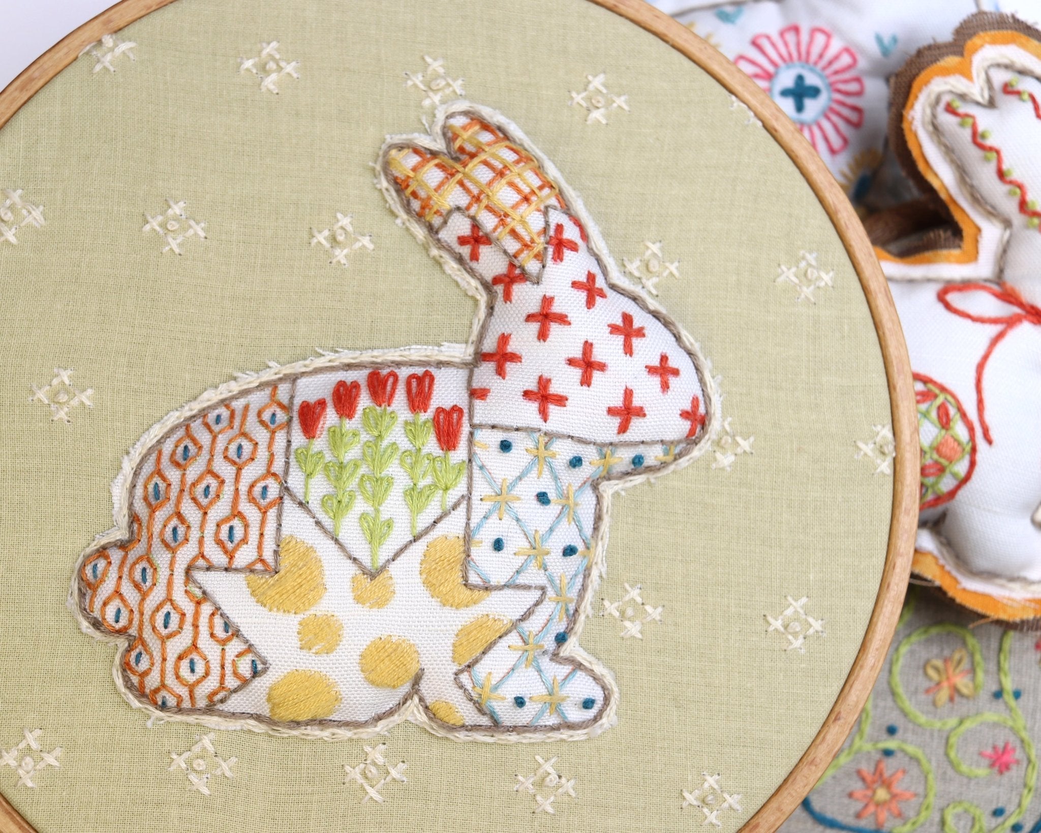 Stick and Stitch Embroidery Pattern Bunnies Easter Spring, Sulky ...