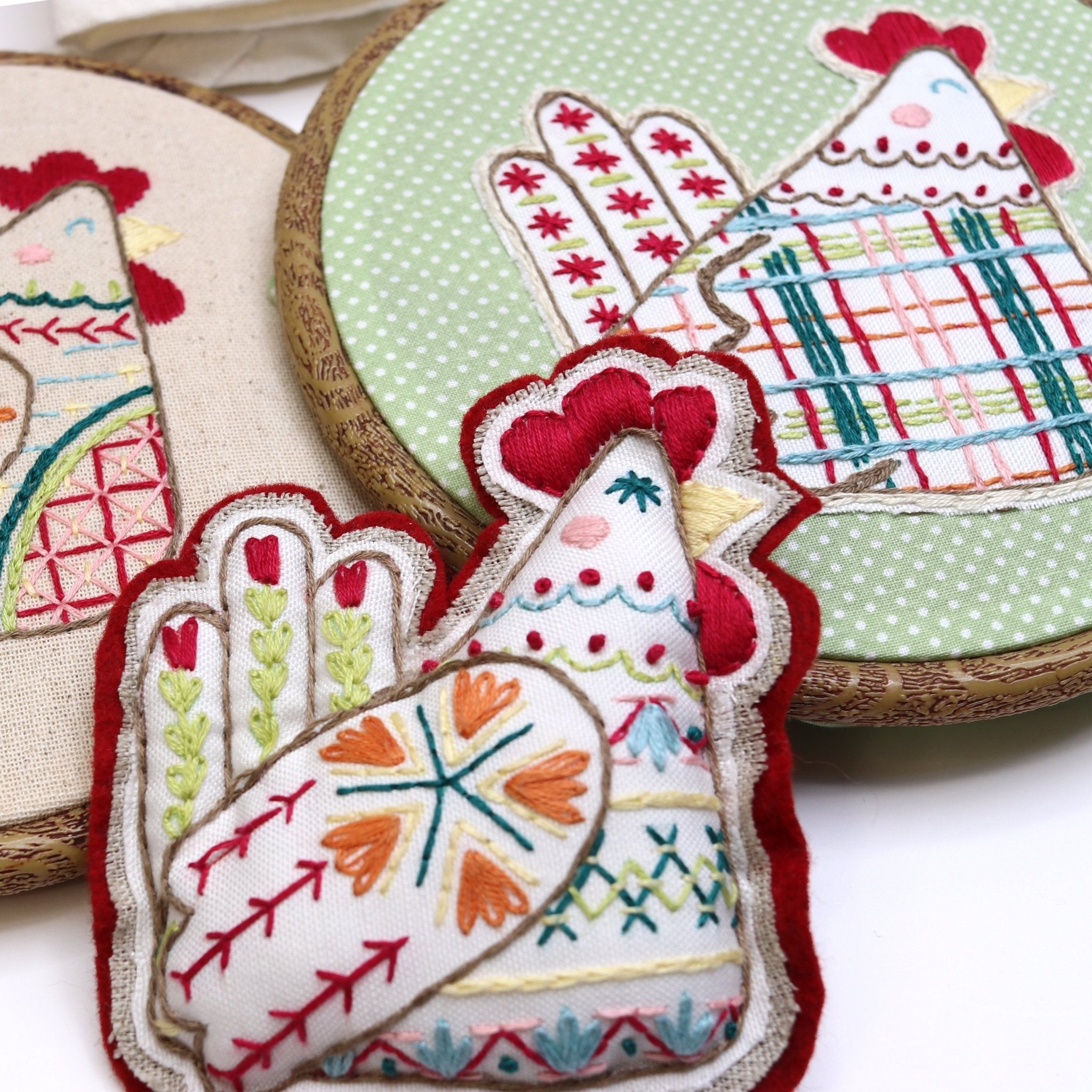 Stick and Stitch Embroidery Pattern Chickens Spring FolkArt, Sulky ...