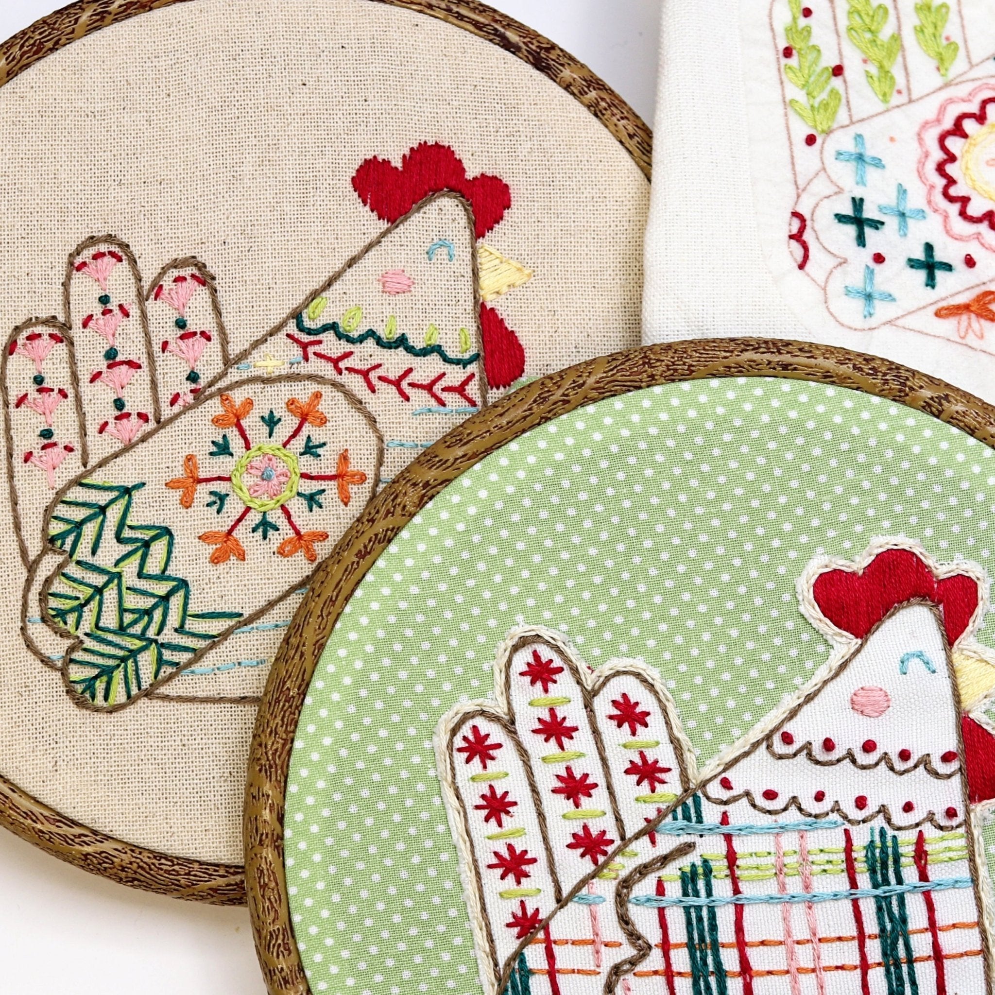 Stick and Stitch Embroidery Pattern Chickens Spring FolkArt, Sulky ...